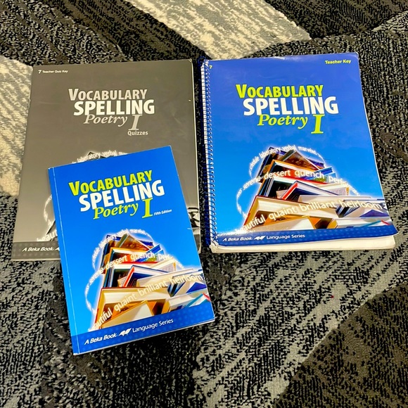 Other | Abeka Vocabulary Spelling Poetry I Set | Poshmark